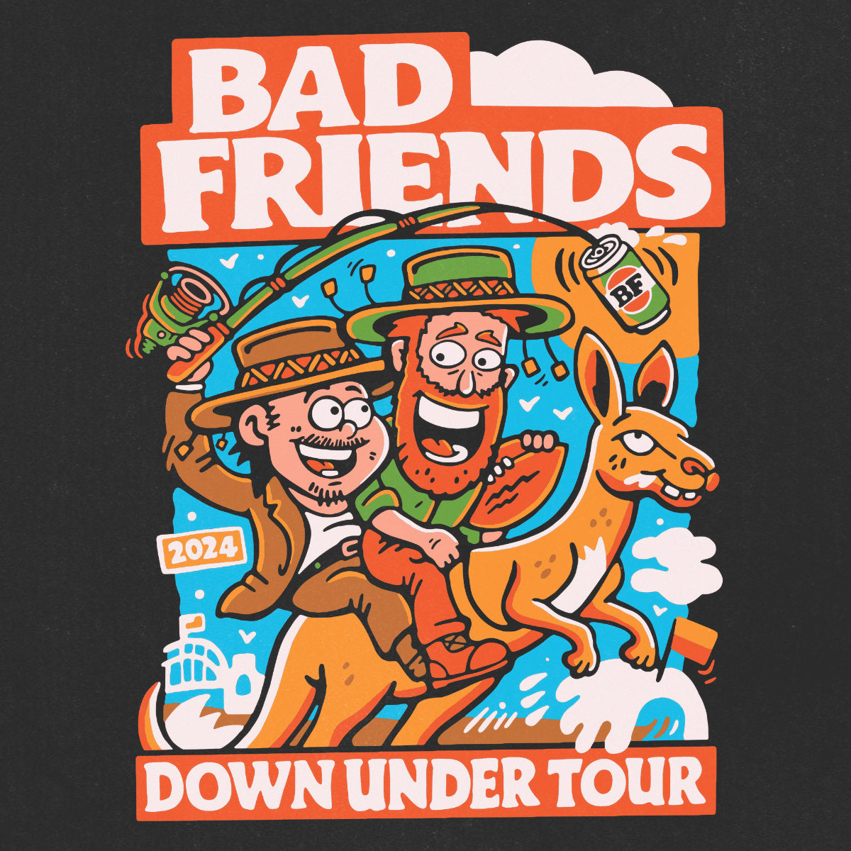 Bad Friends - Live Podcast Aus Tour Merch