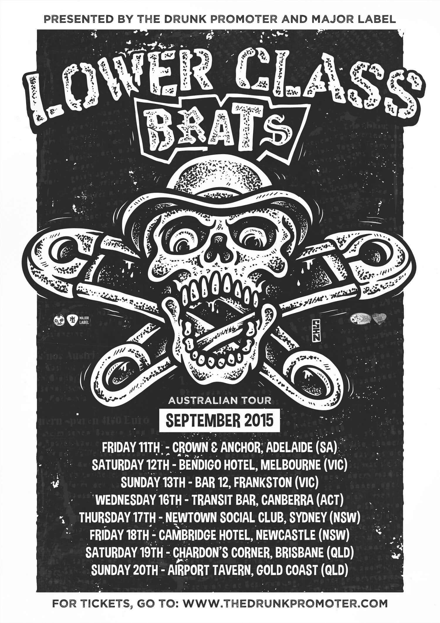 Lower Class Brats: 2015 Aus Tour