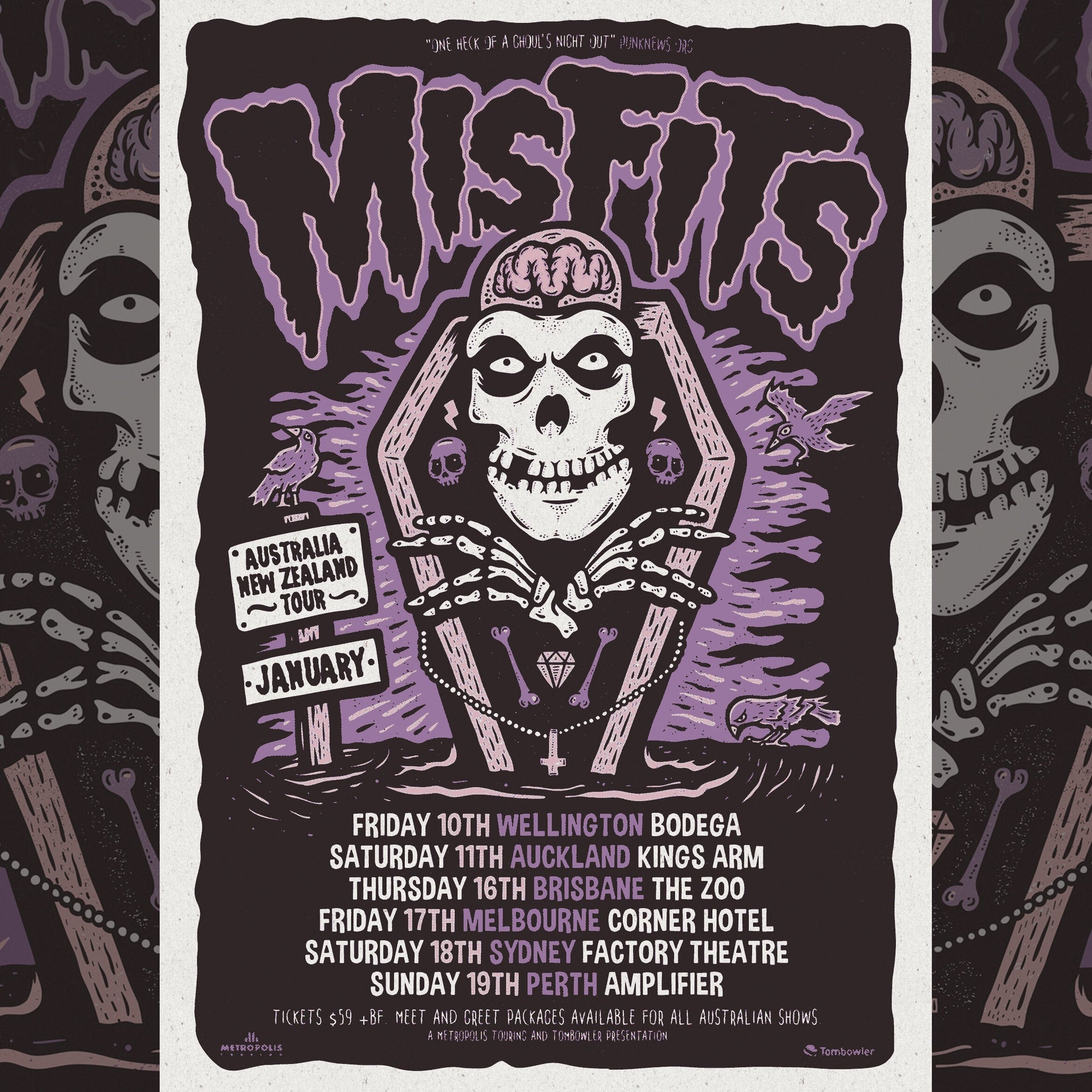 Misfits: 2014 Australian Tour Poster
