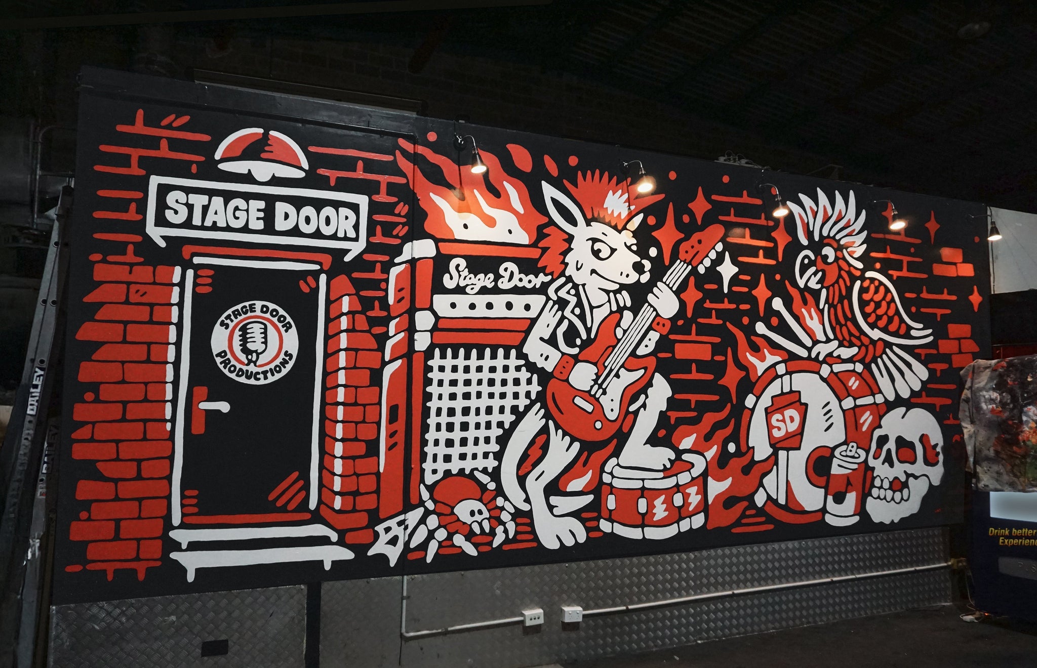 STAGE DOOR - Rehearsal Studio Mural, Alexandria